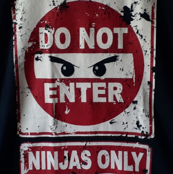 Dom | Shirts & Tops | Do Not Enter Ninjas Only Boys Short Sleeve Tshirt ...